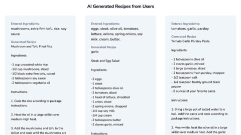 AI Recipe Generator - Inteligencia Artificial